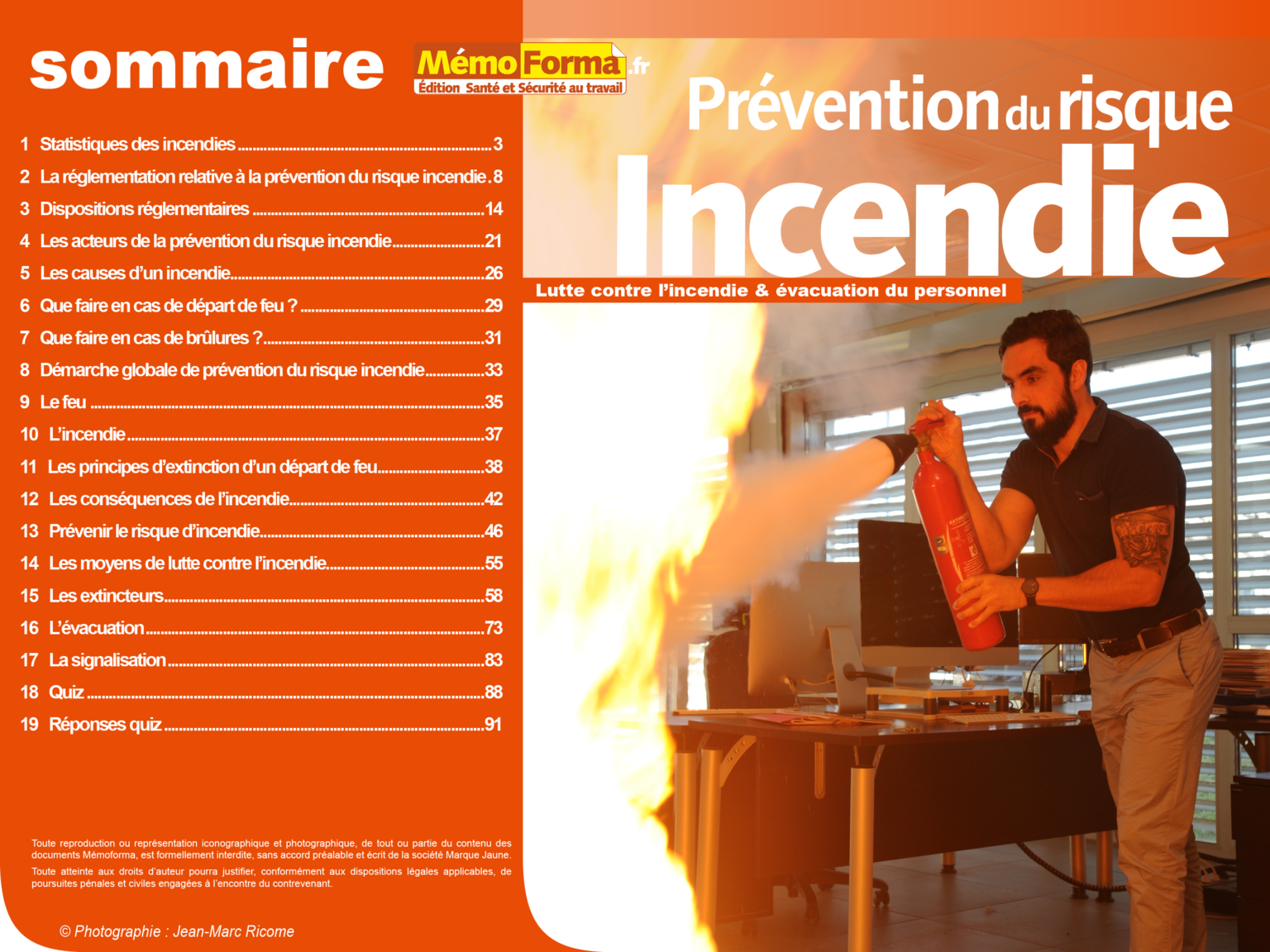 Support pour formateur - Lutte contre l’incendie & évacuation du personnel.