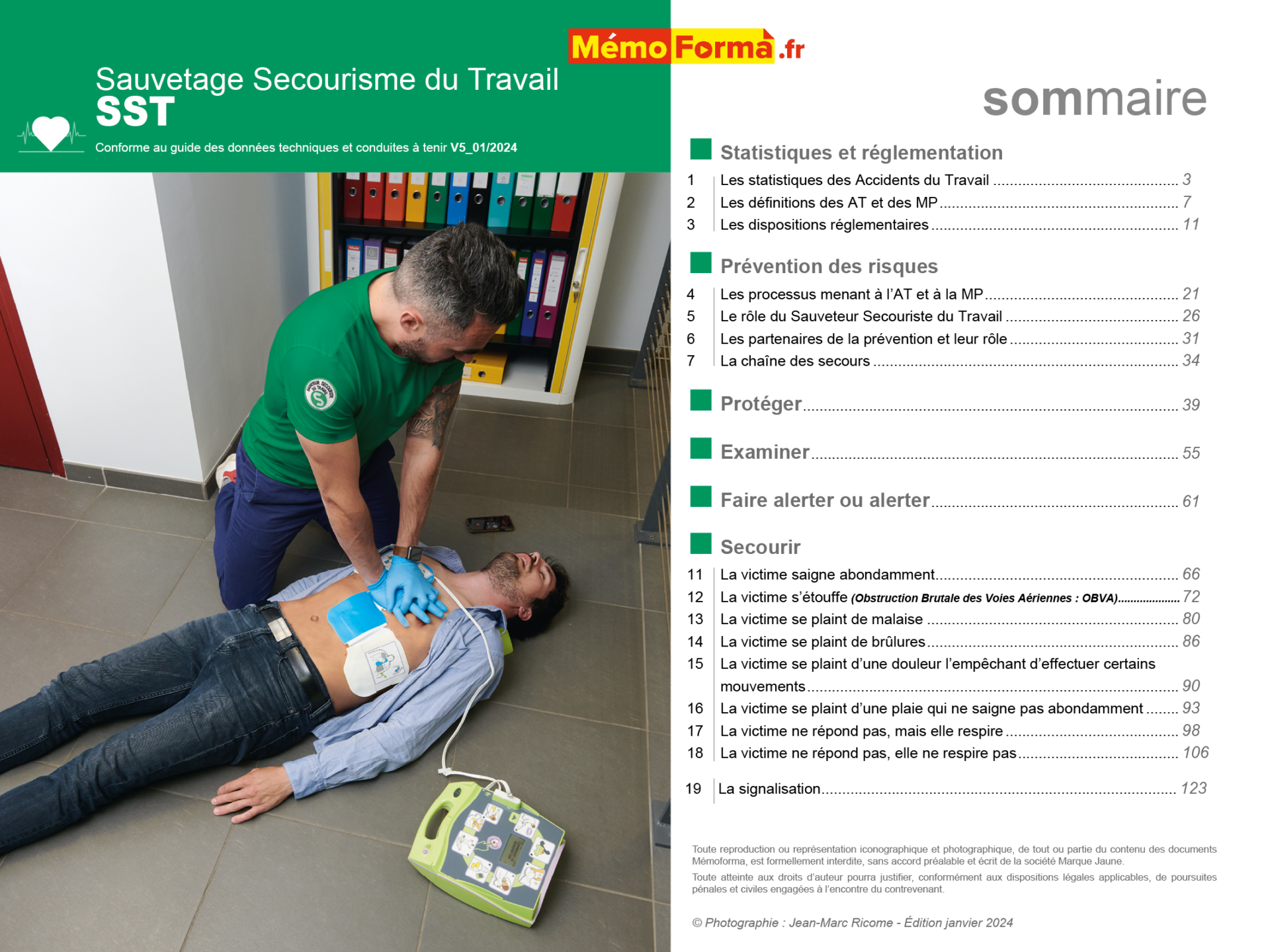 Les supports de formation pour le SST (Sauveteur Secouriste du Travail)